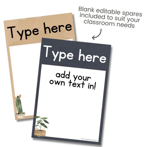 Math Operations Posters Rustic Boho Plants Decor Miss Jacobs Little