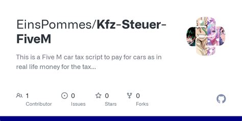 GitHub EinsPommes Kfz Steuer FiveM This Is A Five M Car Tax Script
