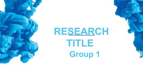 Research Title Examples And Background Of The Studypptx Research Title Examples And Background Of The Studypptx