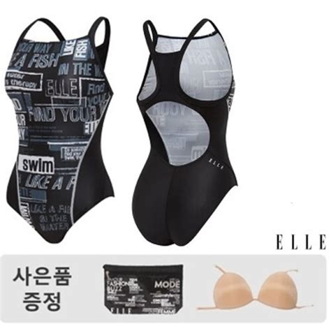 포스티 엘르수영복 여성실내원피스x백수영복 E0slilo15blk