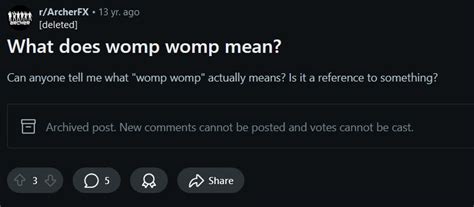 Where Did The Womp Womp Meme Come From