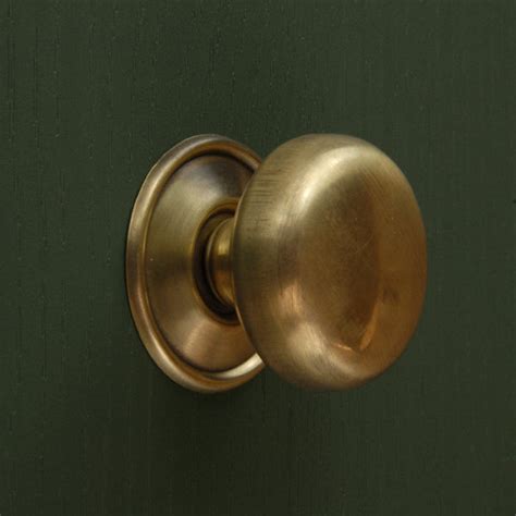 Aged Unlacquered Solid Brass Oxford Round Cabinet Knobs Kitchen Door H