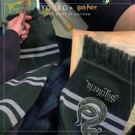 พร้อมส่ง กริฟฟินดอร์สลิธีริน Kyouko X Harry Potter ผ้าพันคอนักเรียน