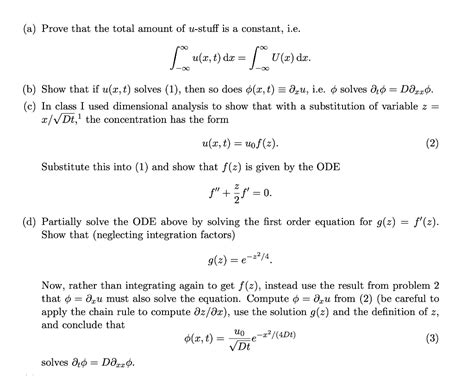 Solved [heat Equation Solution] This Is A Multi Part Problem