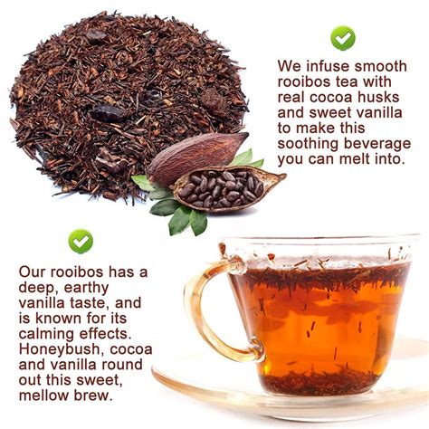 Premium Cocoa Rooibos Tea Blend 70g Loose Leaf Exotic Mixed Fruit