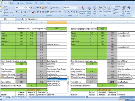 Microsoft Excel Template Margin Markup Calculator Bmwjd