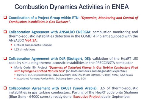 Ppt Numerical Simulation Of Combustion Processes In Enea Powerpoint