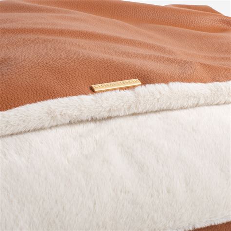 Ember Rhino Faux Leather Sleepy Burrows Bed Dog Beds Lords