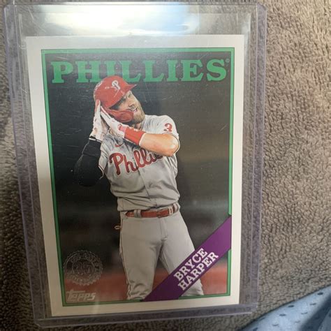 Bryce Harper 2023 Topps Series 1 35th Ann 1988 Retro T88 52 Phillies