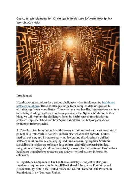 Ppt Overcoming Implementation Challenges In Healthcare Software Powerpoint Presentation Id