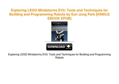PPT Exploring LEGO Mindstorms EV3 Tools And Techniques For Building