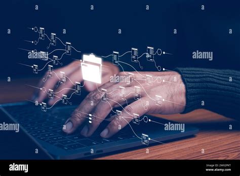 Document Management System Concept Online Document File Data Software For Efficient Archiving