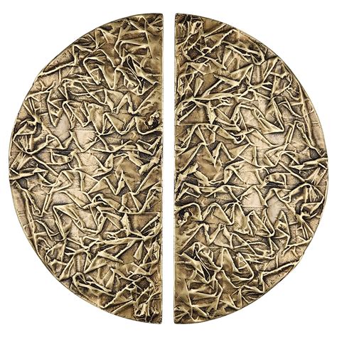 Solid Brass Door Pull ø 30 Cm For Sale At 1stdibs