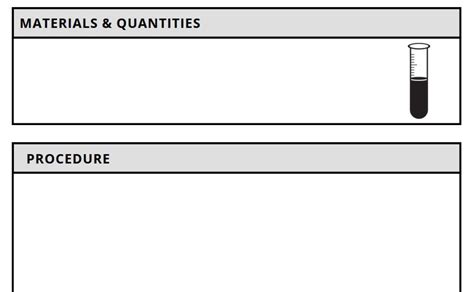 Lab Report Template Outline Babe Write Up Science Class Etsy