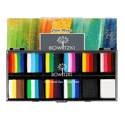 Bowitzki Pintura Facial Profesional De 12 X 10 Gm Kit De Pintura