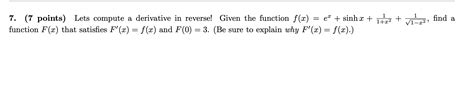 Solved 1 7 7 Points Lets Compute A Derivative In Reverse