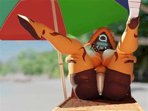Rule 34 Beach Blender Blender Software Blender Cycles Blush Clothing Digital Extremes Ivara