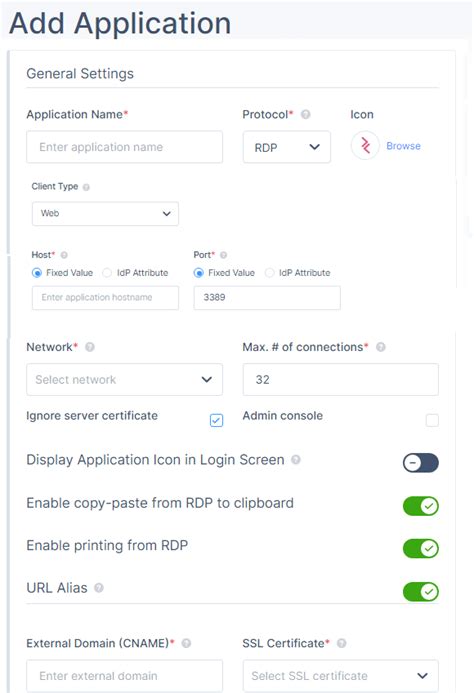 Adding An RDP Zero Trust Application