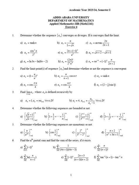 Applied Mathematics Ii E4 Pdf Arithmetic Analysis