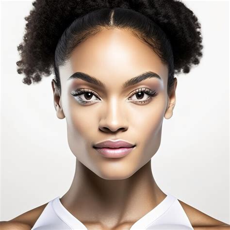 Premium Ai Image Photo Portrait Beauty Young Woman With Ideal Skin