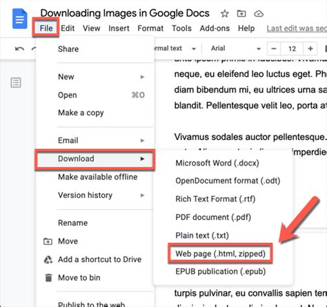 How To Download And Save Images From A Google Docs Document
