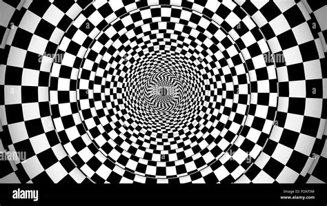 Black White Squares Optical Illusion High Resolution Stock Photography