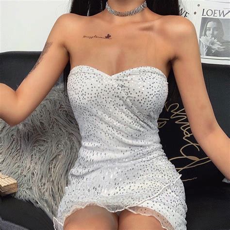 Sexy Sequin Off Shoulder Bodycon Dress