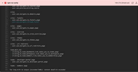 test executions are freezing while using circleci · issue 6711