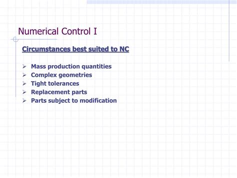 PPT Numerical Control I PowerPoint Presentation Free Download ID