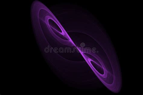 Abstract Fractal Violet Light Smoked Background Stock Illustration