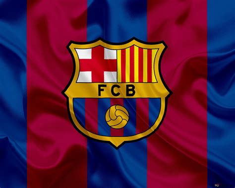 Barcelona Football Club Logo Flag 2k Wallpaper Download