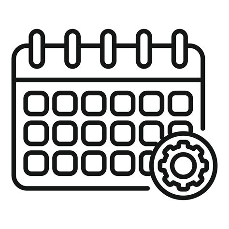 development calendar icon outline vector eco agenda 15155991 vector