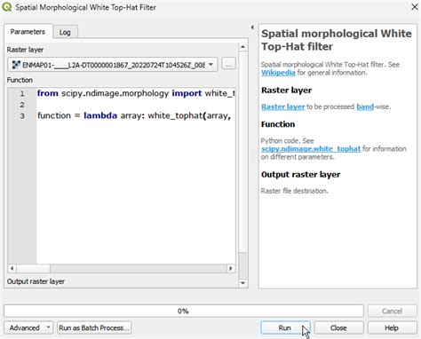 Spatial Morphological White Top Hat Filter — Enmap Box 3 3 14 Documentation
