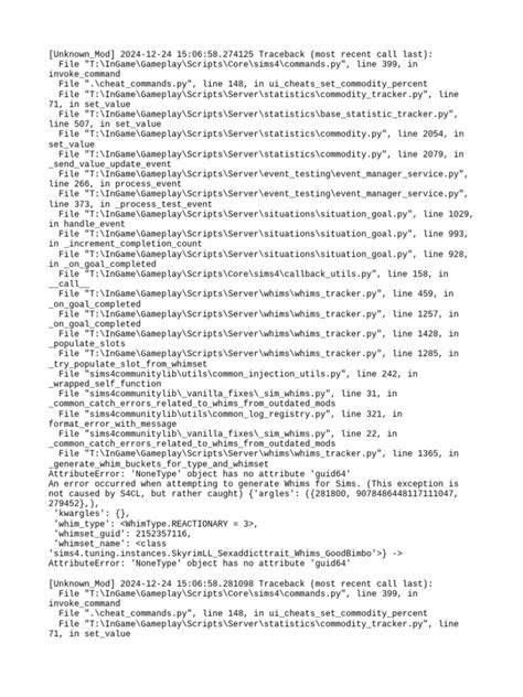 Unknown Mod Exceptions Pdf