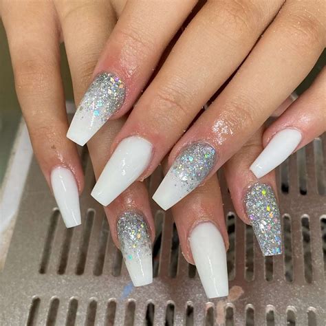50 White And Silver Nail Designs That Shine With Style Fashion So Simple