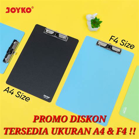 Jual Joyko Clipboard A4 F4 Papan Jalan Alas Ujian Foam Board Joyko
