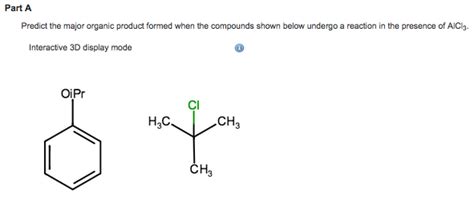 Solved Part A Predict the major organic product formed when | Chegg.com