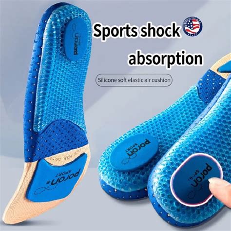 Спортивные амортизирующие стельки, цвет синий, р-р в ассортименте ...