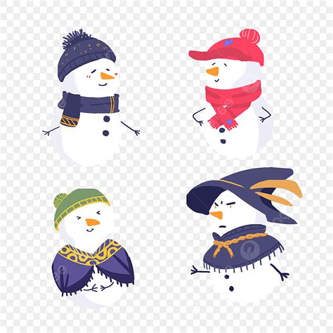 손으로 그린 겨울 크리스마스 일러스트 눈사람 크리스마스 눈사람 겨울 Png 일러스트 및 Psd 이미지 무료 다운로드 Pngtree