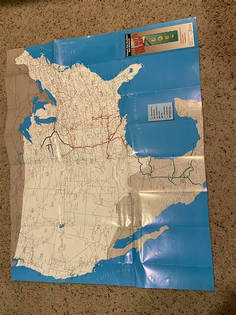 Kansas City Southern Railroad The Nafta Railway Sysyem Map Ebay