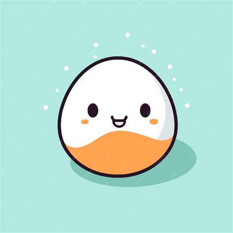 Premium Vector Cute Kawaii Egg Chibi Mascot Vector Cartoon Style