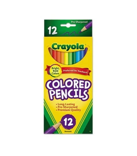 Crayola 12 Count Colored Pencils 12 School Cart