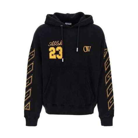 Off White Skated Hoodie With Ow 23 Logo Man Residenza 725