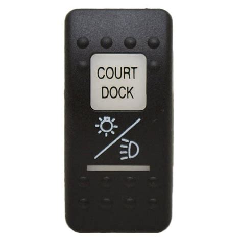 Carling Boat Rocker Switch Cover Court Dock Black Actuator