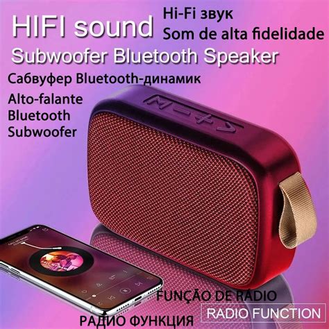 Generic Mini Radio Fm Portable Wireless Caixa De Som Bluetooth Speaker