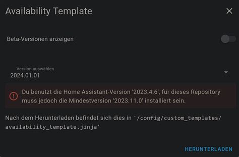 Add Availability Template To The New Template Sensor Helper Feature
