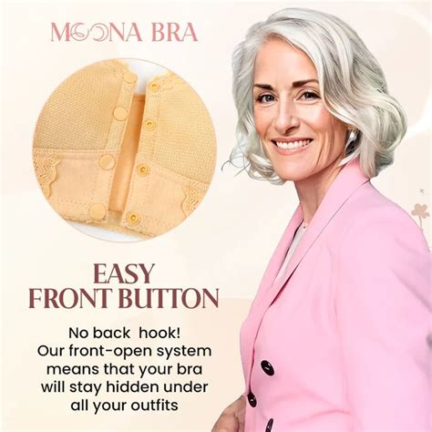 Lena Wear Moona Bra Front Closure Breathable Bra For Seniors