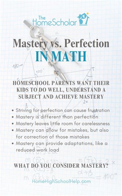 Mastery Vs Perfection In Math Hs Blog