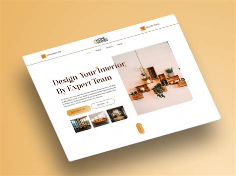 Interior Design Landing Page Ui Ux Behance