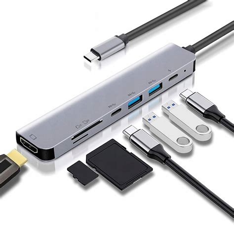 Adapter W HUB USB C HDMI K PD SD X USB Sklep Opinie Cena W Allegro